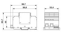 China VAL-MS-CN 1000DC-PV/2 V-FM Type 2 Surge Protector Number of Pole 2 2801311 for sale