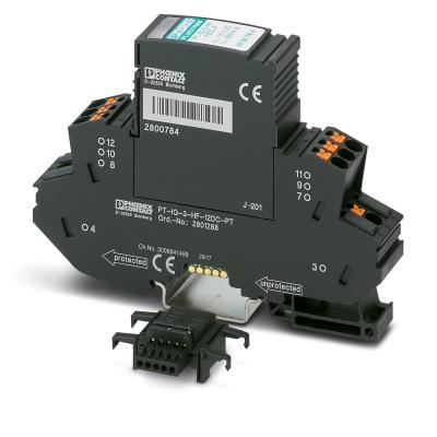 China PT-IQ-3-HF-12DC-PT Surge Protector Rated Voltage 12V DC 4 Pole Protection Device for sale