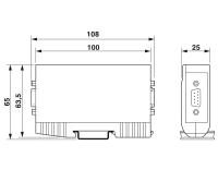China DT-UFB-V24/S-9-SB Surge Protector with 2801309 Rated Voltage and 2 Pole Protection for sale