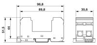 China VAL-MS/2 0-BE/FM Surge Protector Base for 5V AC ... 250V AC Electrical Protection for sale