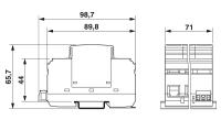 China 230 V AC Rated 2838199 VAL-MS 230/3 1 FM Type 2 Surge Protector with 4 Poles for sale