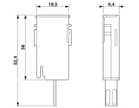 China Advanced Technology 2838542 CTM 2X1- 60DC Surge Protector Plug with 1 Pole and 60 V DC for sale