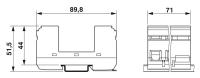 China VAL-MS/3 1-BE Type 2 Surge Protector Base with 1 Pole and Rated Voltage 2838885 for sale