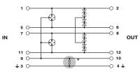 China 5V DC Rated PT 4-5DC-ST Surge Protector Plug with 4-Pole Design for sale