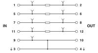 China 1 Pole 2839363 PT 4X1-BESurge Protector Base Rated Voltage 4X1-BE for Industrial Safety for sale