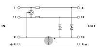 China 5DC-ST Surge Protector Plug 2856061 PT 2X1- Rated Voltage 5 V DC Number of Pole 4 for sale