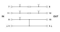 China 2839224 PT Surge Protector Base for PE/S 1X2-BE Rated Voltage / Number of Pole 1 for sale