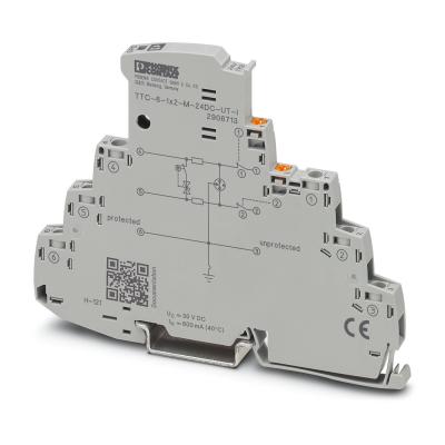 China Number of Pole 2 TTC-6-1X2-M-24DC-UT-I Surge Protector for 24 V DC Rated Voltage for sale