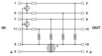 China 2858014 PT 4X1-48DC-ST Surge Protector Plug for 48 V DC Industrial Applications for sale