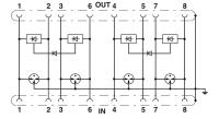 China 2881007 DT-LAN-CAT.6 Surge Protector with Rated Voltage and Number of Pole 1 for sale