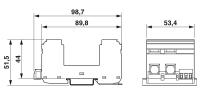 China 250V AC Rated VAL-MS/3 0-BE/FM Type 2 Surge Protector Base with 3 Pole Performance for sale