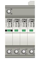 China 1 Pole 2905340 VAL-SEC-T2-3S-350-FM Type 2 Surge Protector for 5V AC to 250V AC and 125V DC for sale
