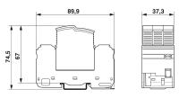 China 250 V AC 125 V DC 200 mA DC Type 2 Surge Protector PLT-SEC-T3-3S-230-FM for Industrial for sale