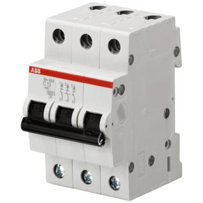 China 3P D 2A Breaking Capacity MCB SH203-D2 Miniature Circuit Breaker 50Hz Rated Frequency for sale
