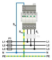 China 4 Pole 2905345 VAL-SEC-T2-3S-350 Type 2 Surge Protector for 5V AC to 250V AC and 125V DC 200mA DC for sale
