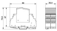 China 5V AC ... 250V AC 125V DC 200mA DC 2905348 VAL-SEC-T2-1S-175-FM Type 2 Surge Protector for sale