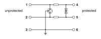 China TTC-6-1X2-24DC-UT Surge Protector 2 Pole 24V DC Industrial Protection Solution for sale