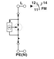 China FLT-SEC-P-T1-1C-440/35-FM Phoenix Contact Type 1 2 Combined Surge Protector with 2 Poles for sale