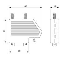 China 2799490 SUBCON-PLUS F2 Phoenix Contact D-SUB Bus Connector for Industrial Automation for sale