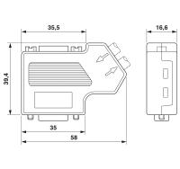 China 2708999 SUBCON-PLUS-CAN/SC2 Phoenix Contact D-SUB Bus Connector for Easy Installation for sale