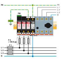 China 2858564 VAL-MS 320/3 1 Phoenix Contact Type 2 Surge Protector 4 Pole 230 V AC Rated for sale