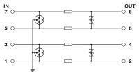 China 24V DC Rated Voltage 2 Pole Surge Protector for Phoenix Contact 2804649 LIT LIT 4X1-24 for sale
