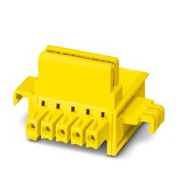 China 22.5*112.2*114.5mm ME 1225375 TBUS 1.5/5-ST-3.81 YE 1PCS DIN Rail Bus Connector Design for sale