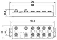 China Phoenix Contact Communication Module AXL E PB IOL8 DI4 M12 6P IP65/67 Protection Level for sale