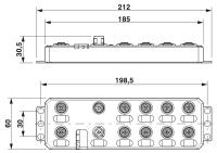 China IP65/IP67 Protection Level 2701510 AXL E PN DI16 M12 6P Phoenix Contact Digital Module for sale