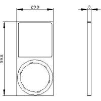China Siemens 3SU1900-0AQ10-0AA0 SIRIUS ACT 22mm Square Glue Mounting Label Holder for Label Plate for sale