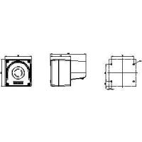 China 22mm Round Enclosure for Command Devices Screw Terminal Floor Mounting 3SU1801-0NA00-2AC2 for sale