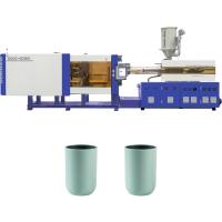 China 98t Blue Servo Motor  Injection Molding Machine Making Plastic Cup High Performance High Output for sale