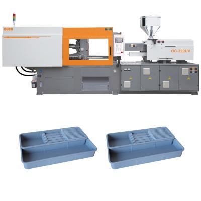 China OUCO 220T Horizontal Injection Molding Machine Servo Kitchen Knife Fork Storage Box for sale