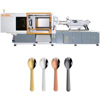 China 180T Plastic Injection Machine Orange Color High Strength Precision Clamping Structure for sale