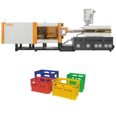 China Ouco 480t Servo Horizontal Injection Molding Machine For Plastic Beer Basket for sale