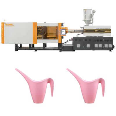 China OUCO 280T High Output Hydraulic Servo Comfortable Grip Plastic Long Mouthed Watering Can Injection Molding Machine for sale