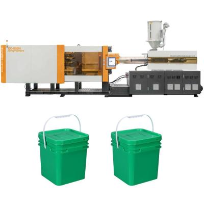 China Plastic Bucket Paint Square Bucket Making 550T Injection Molding Machine for sale