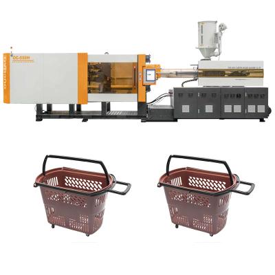 China 550T Pull Rod Plastic Shopping Basket Making Injection Molding Machine for sale