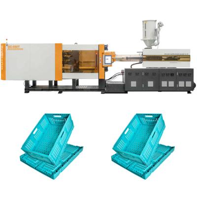 China OC-580T Horizontal Injection Molding Machine Crate Making Type For Folding Vegetable Basket for sale
