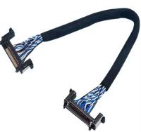 China Industrial Automotive 2 Core Cable Assembly 10xOD Bending Radius Custom Length for sale
