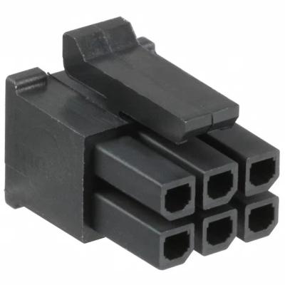 China Molex 430250600 Micro-Fit 3.0 Plug Housing 6 Pin Dual Row 4 Circuit 3mm for sale