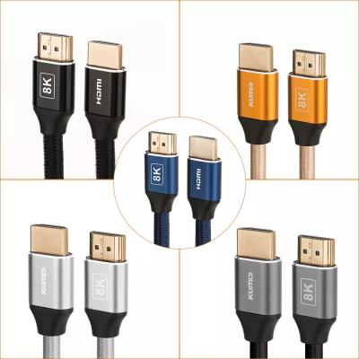 China 48Gbps 4K HDMI Cable 120Hz Gold Plated HDR TDR Test Supports Ethernet 3D HDTV for sale
