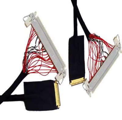 China Industrial Automation Low-Voltage Display Serial Cable LVDS Connector 30cm Black for sale