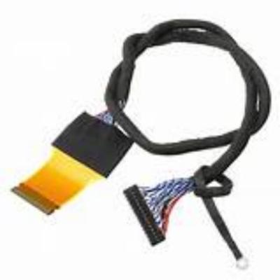 China LVDS Black Low-Voltage Display Serial Cable 105C Copper Conductor 30AWG for sale