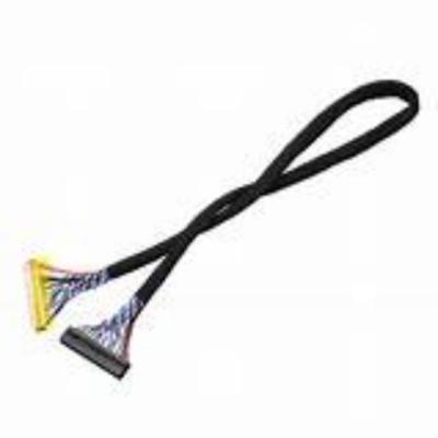 China UL VW-1 Black Low-Voltage Display Serial Cable 1000MΩ Insulation Resistance for sale