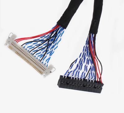 China Black LVDS Cable 300V 105C 1-5m for Industrial Automation Display Connection for sale