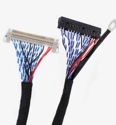 China 105C Black LVDS Cable AWG26-28 Wire Gauge UL VW-1 Flammability for sale
