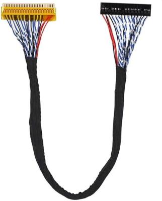 China AWG26-28 LVDS Signal Cable for Industrial Monitors I-PEX JAE HIROSE Compatible Custom Design for sale