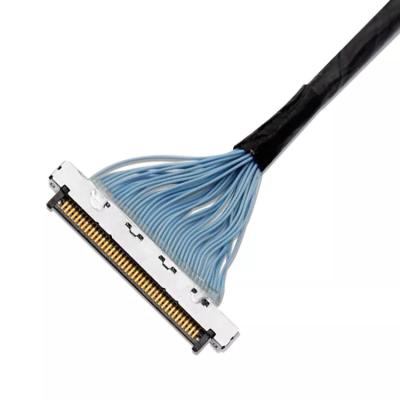 China Custom LVDS Cable Assembly Flexible Shielded Signal Cable for Display Camera 30 Pin 0.5mm Pitch for sale