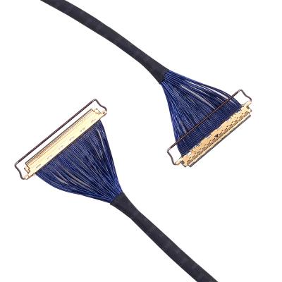 China Ultra Fine Coaxial LVDS Harness Silver Plated Locking 30 Pin for LED Display for sale
